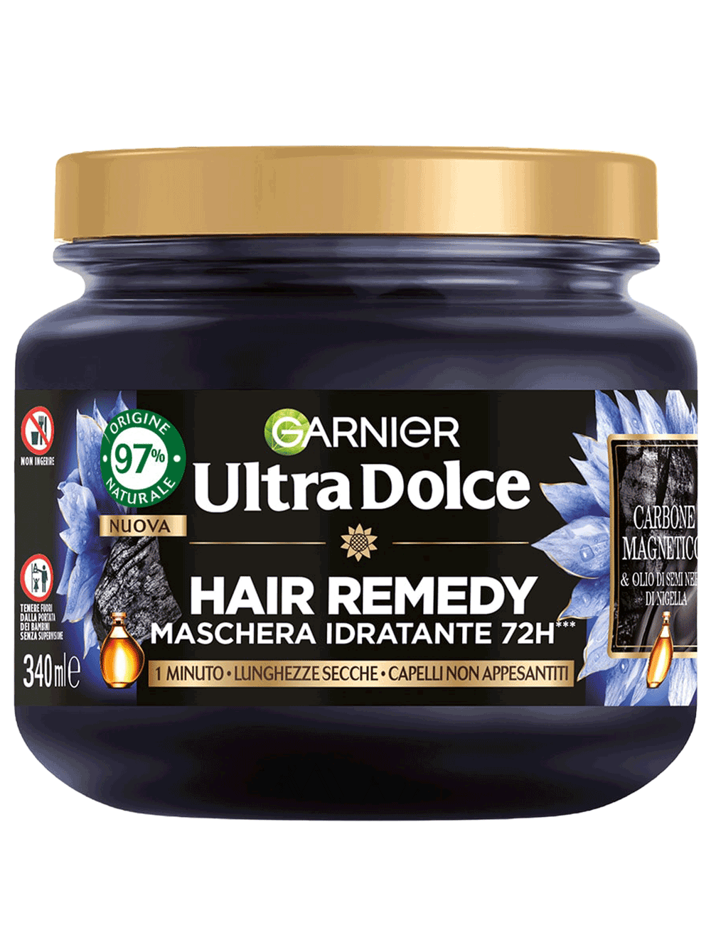 Maschera Idratante Carbone Magnetico Ultra Dolce | Garnier