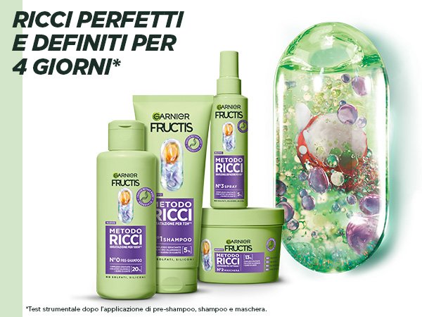 Routine Capelli Ricci - Fructis Metodo Ricci | Garnier