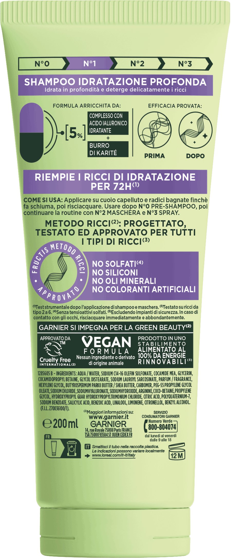 Shampoo Capelli Ricci- Fructis Metodo Ricci | Garnier