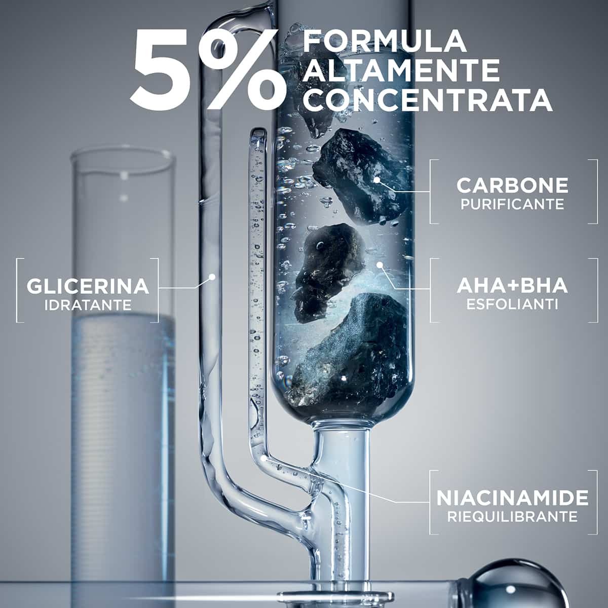 Air Cream AHA+BHA con Carbone - Crema Opacizzante Leggera