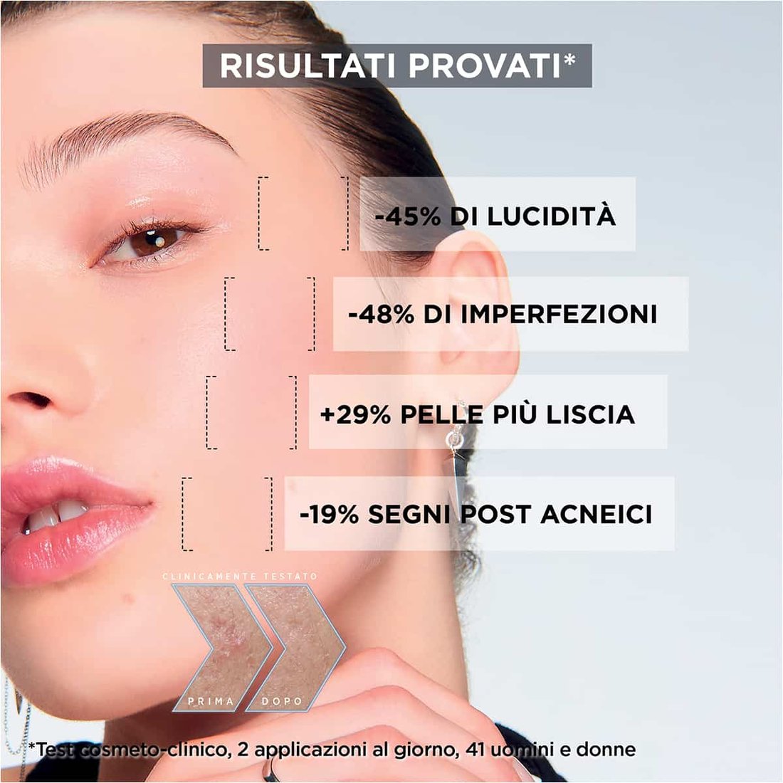 Air Cream AHA+BHA con Carbone - Crema Opacizzante Leggera