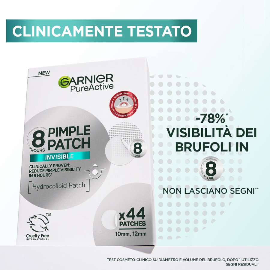 Patch Brufoli Invisibili 8 ore - Pimple Patch | Garnier