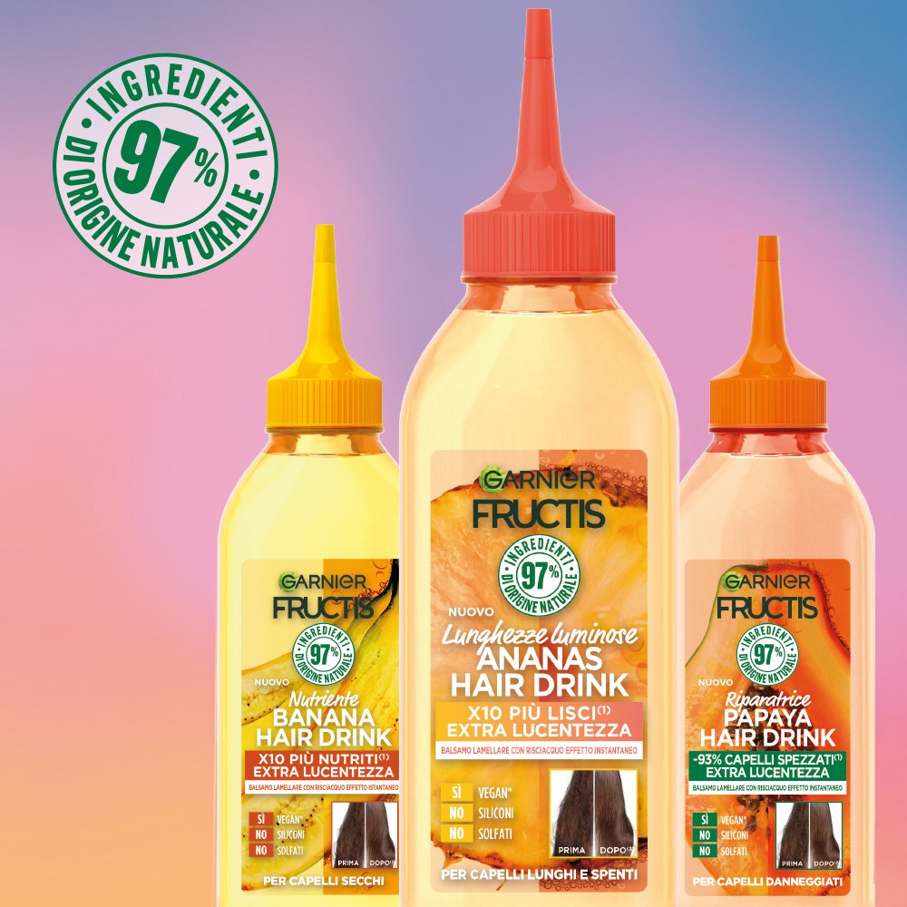 Hair Drink Ananas: Balsamo Lamellare Effetto Istantaneo | Garnier