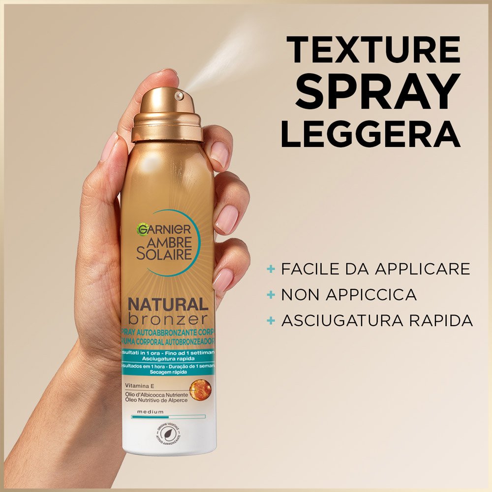 Autoabbronzante spray corpo Natural Bronzer Ambre Solaire | Garnier
