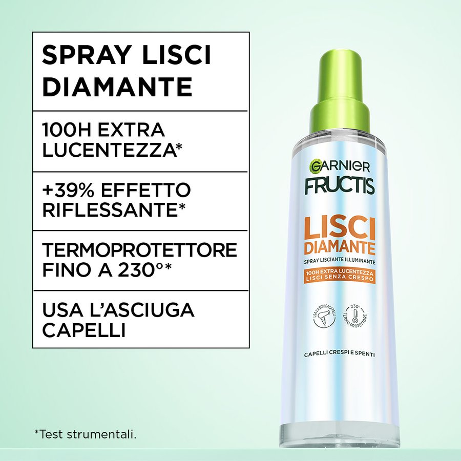 Spray Lisci Diamante Fructis Lisci Cheratina | Garnier